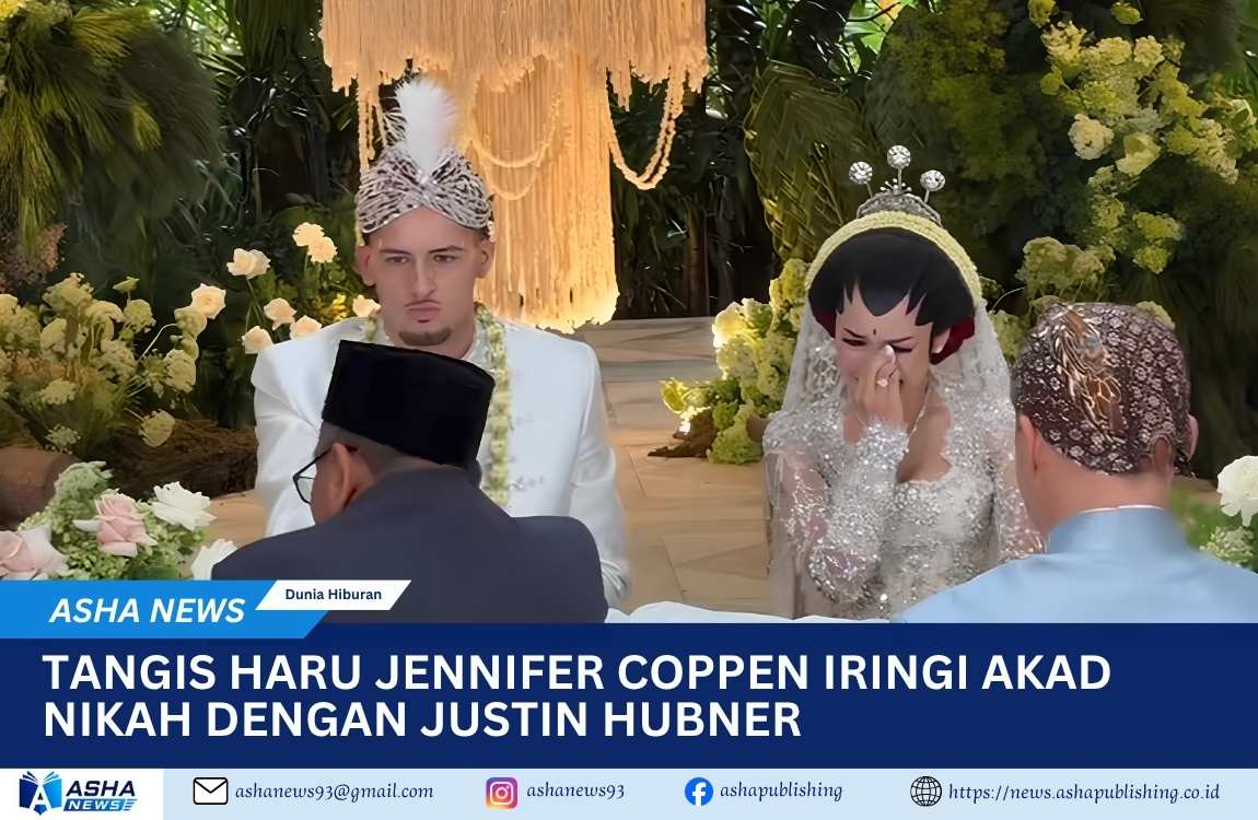Tangis Haru Jennifer Coppen Iringi Akad Nikah dengan Justin Hubner